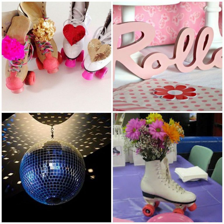 Decoración para fiesta con patines – www.ecodaisynature.com